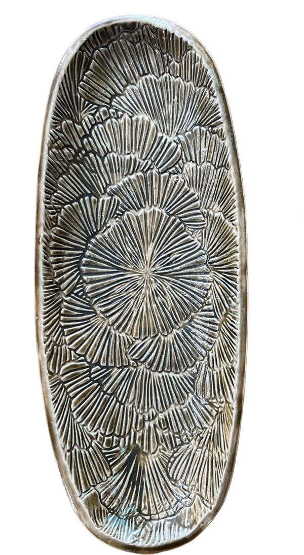 Green Shell Inlay Appetizer Serving Dish - Feelin’ Memphis LLC