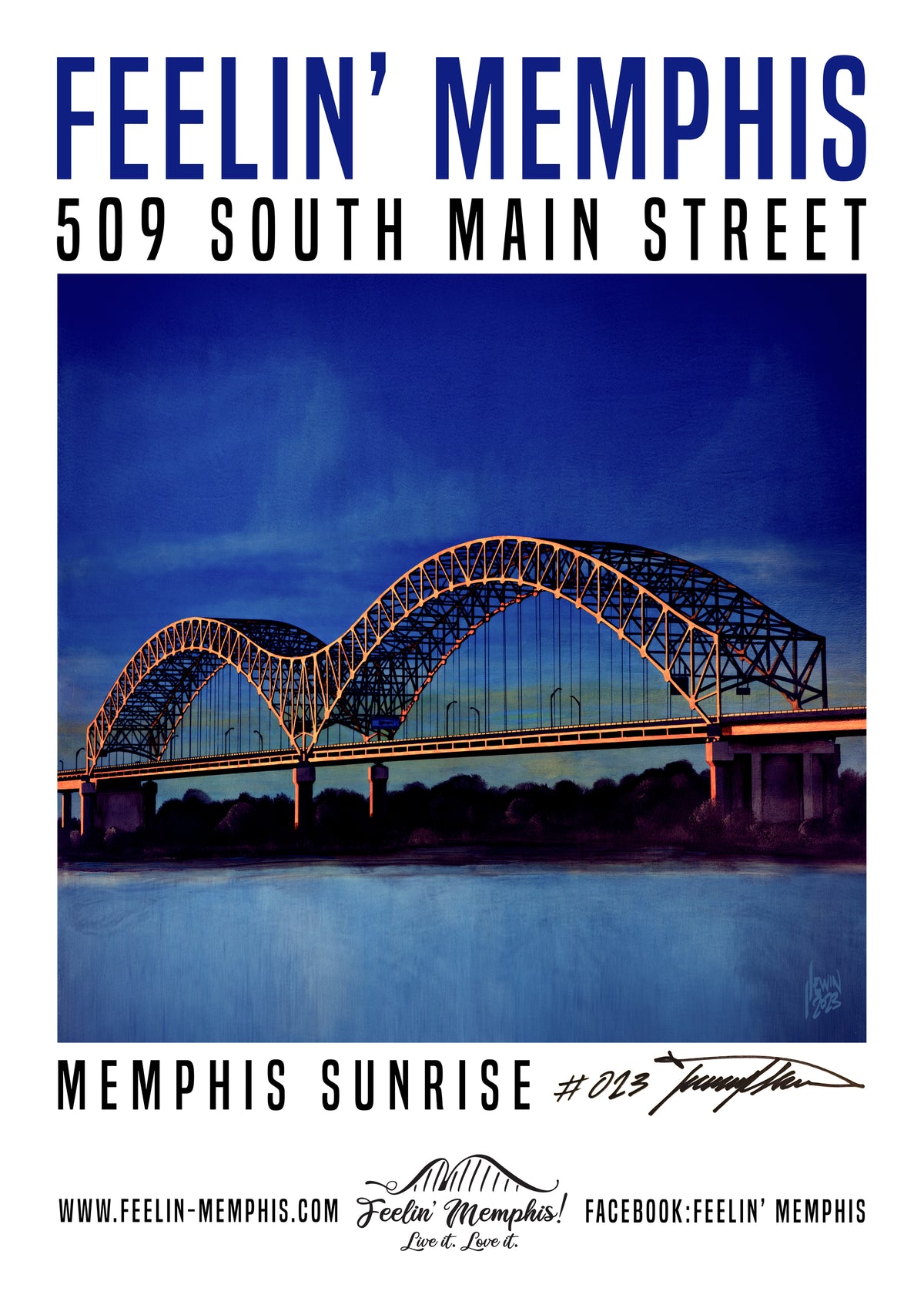 MEMPHIS POSTER FRAMED by Jeremy Lewin - Feelin’ Memphis LLC