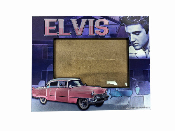 Elvis Pink Caddy - Metallic Picture Frame - Feelin’ Memphis LLC